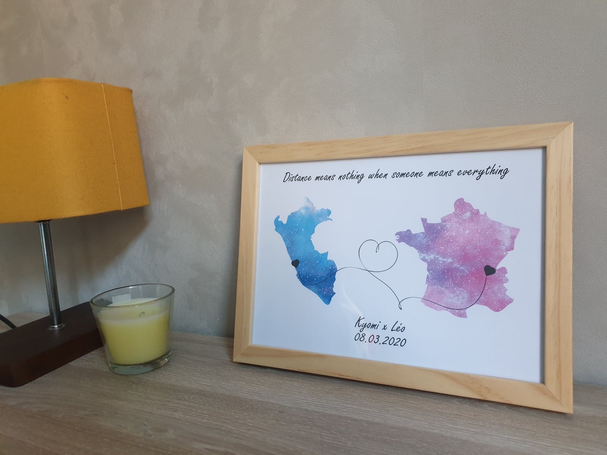 Long Distance Relationship Map : Create your own
